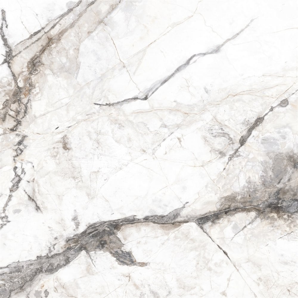 Calacatta Heavy Polished Porcelain Marble Effect 60x60cm Wall and Floor ...