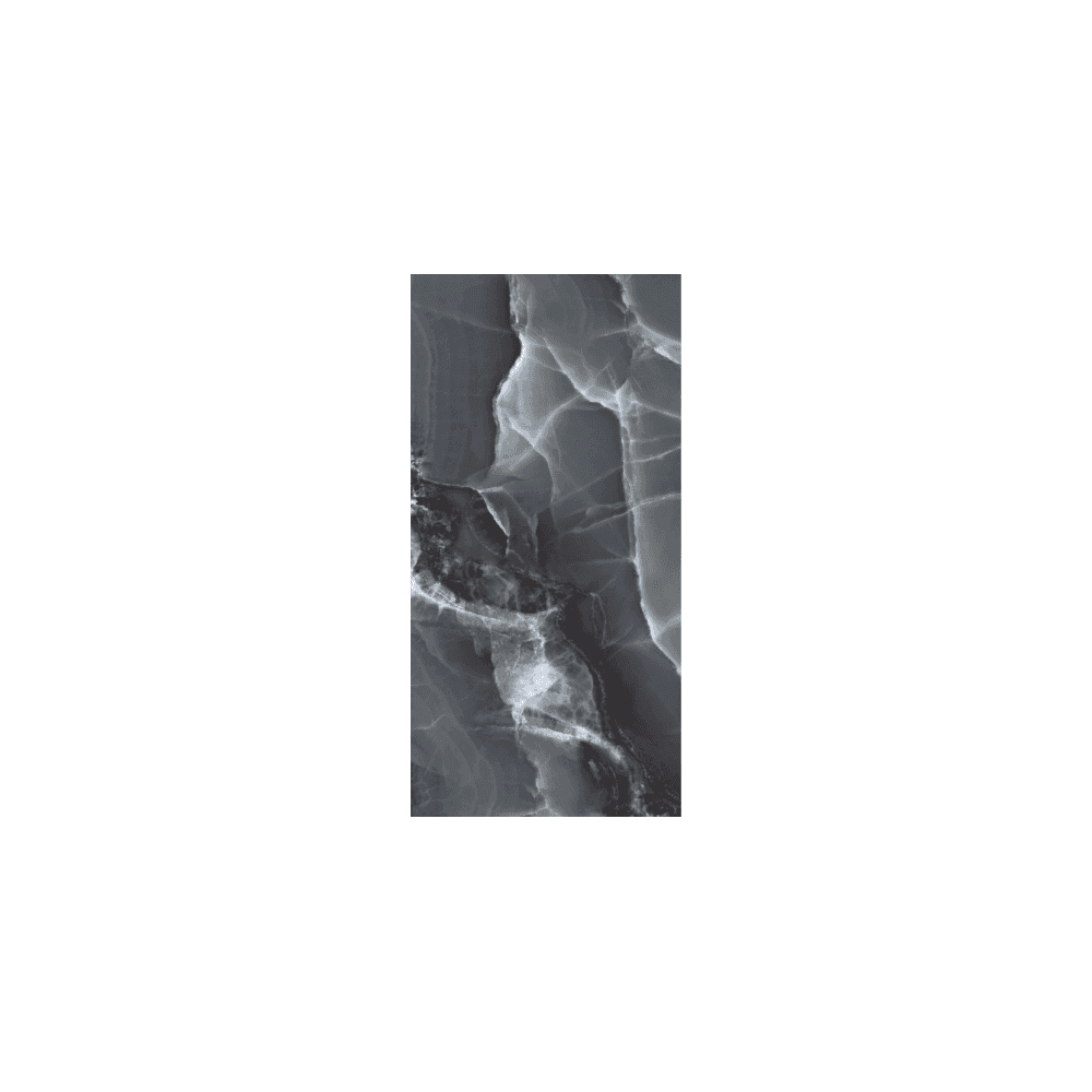 Elysian Onyx XL Eclipse Black 600x1200mm Polished Porcelain Marble Eff ...