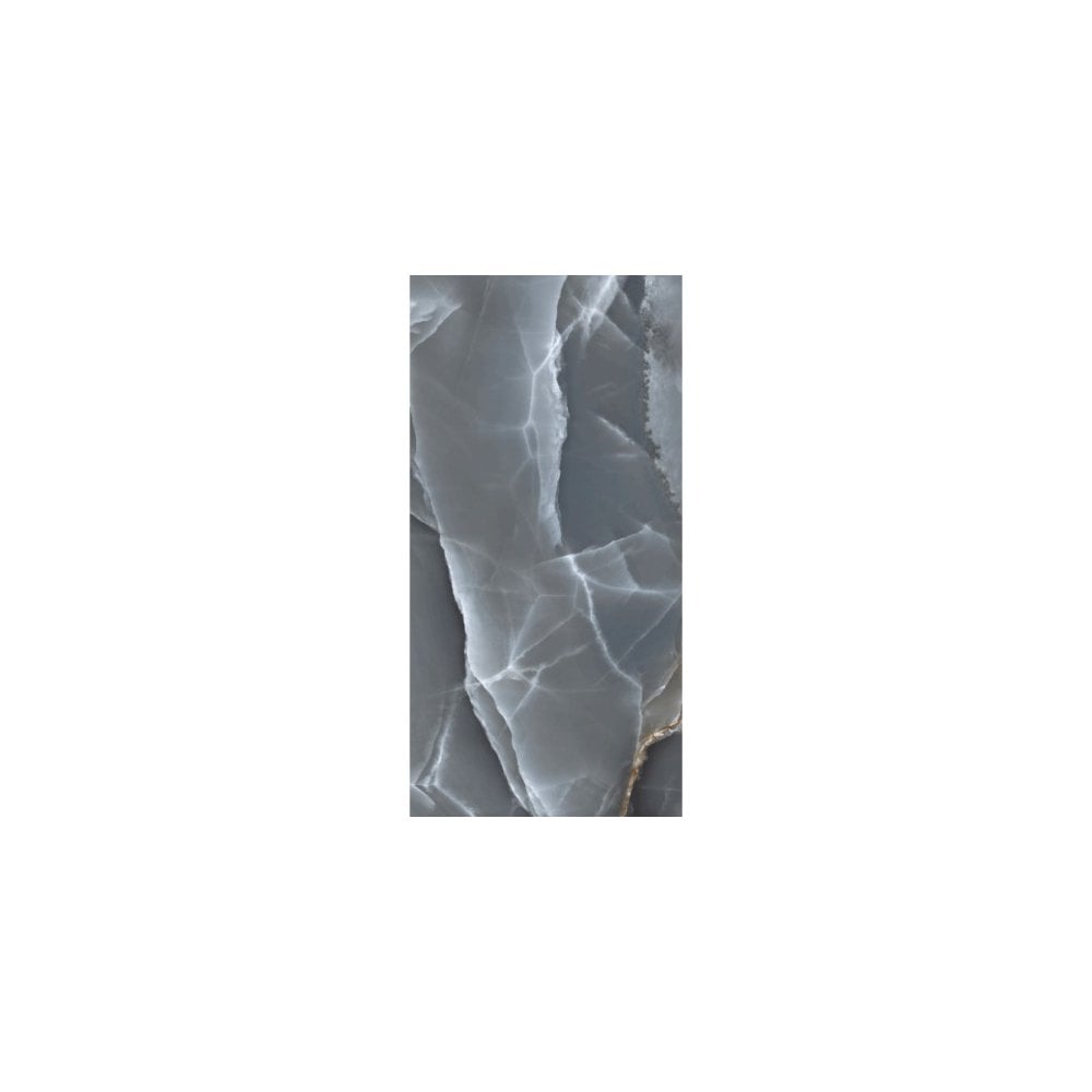 Elysian Onyx XL Eclipse Black 600x1200mm Polished Porcelain Marble Eff ...