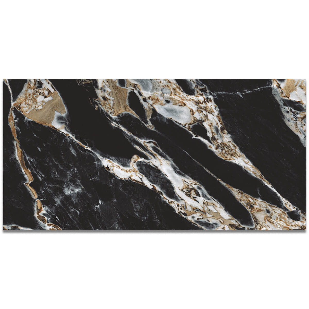 Noir Aurelia Black Marble Effect XL 120x60cm Wall and Floor Tile ...