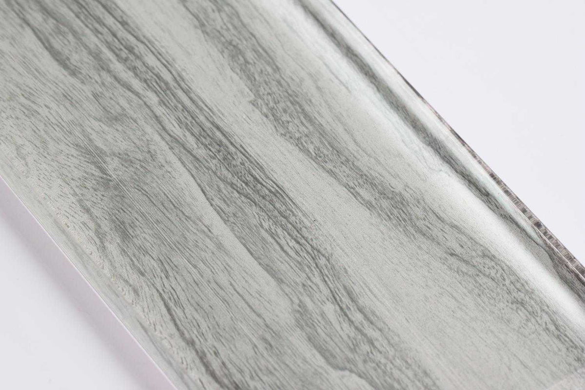 Oasis Wave Grey Wood Effect Glass Metro 7.5x15cm Wall Tile – Premium Tiles