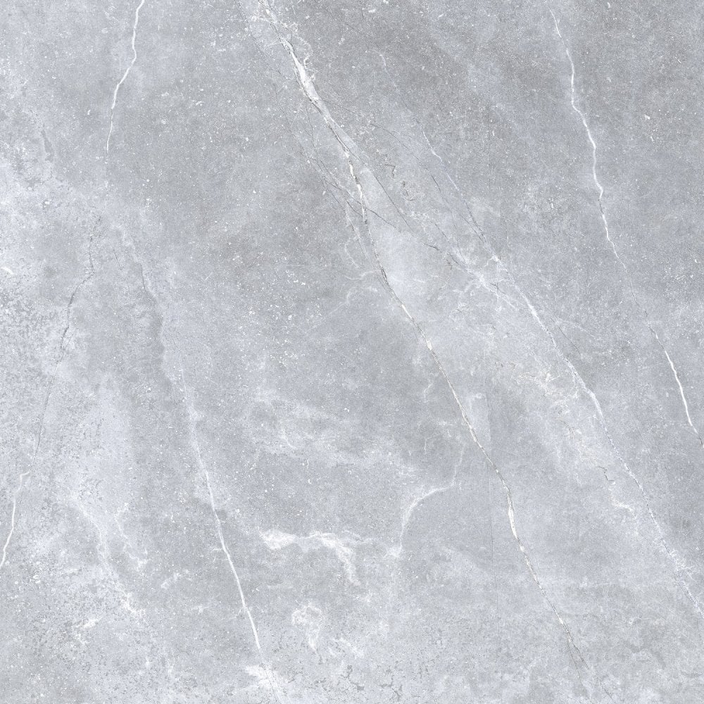 Sanctuary Light Grey Graphite 600x600mm Marble Stone Effect Matt Wall ...