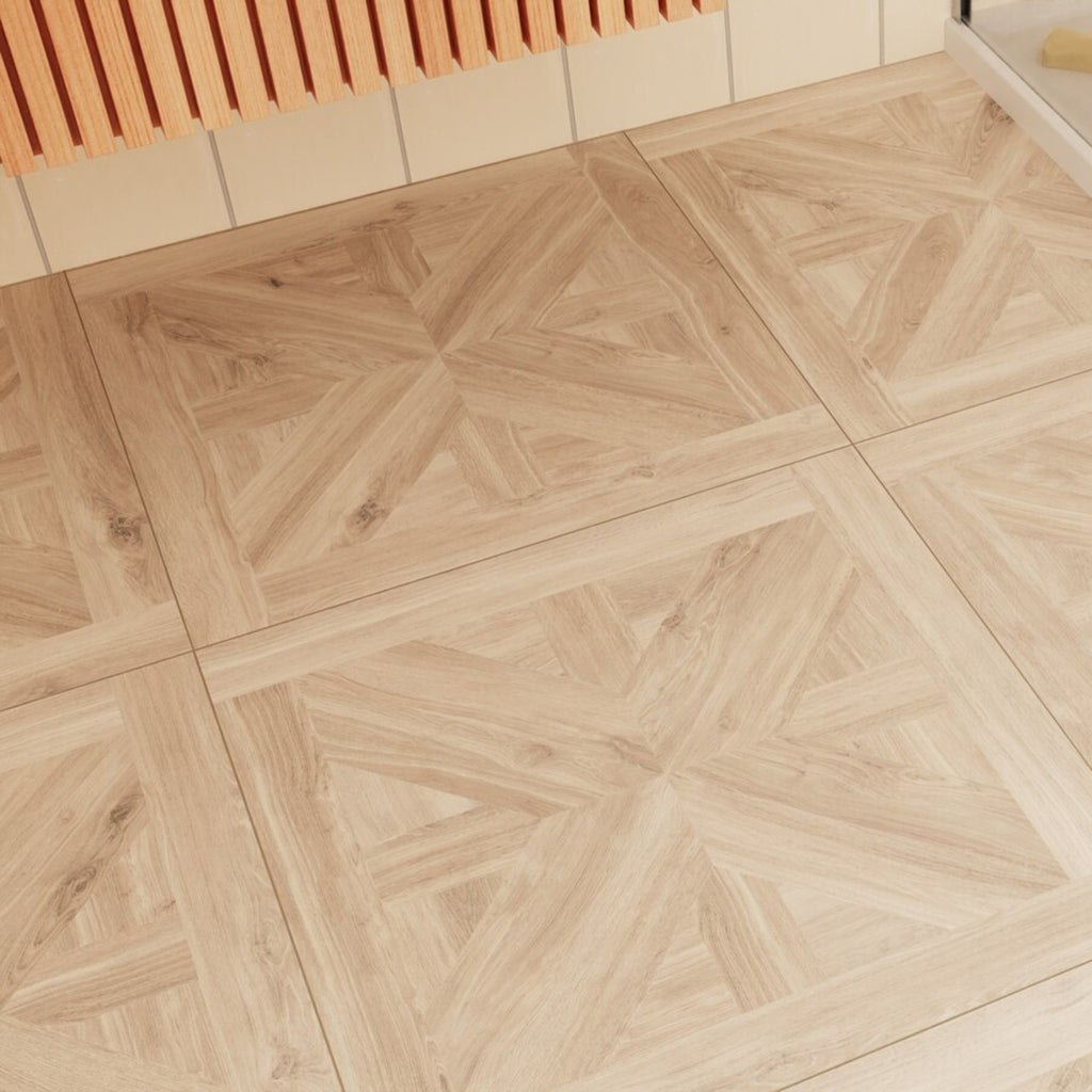Star Parquet Soft Oak Wood Effect 75x75cm Wall and Floor Tile – Premium ...