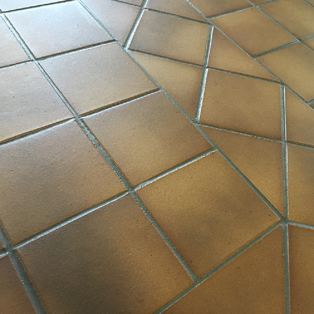 Terracotta Burnt Brown 15x15cm Rounded Edge Bullnose Ceramic Quarry ...