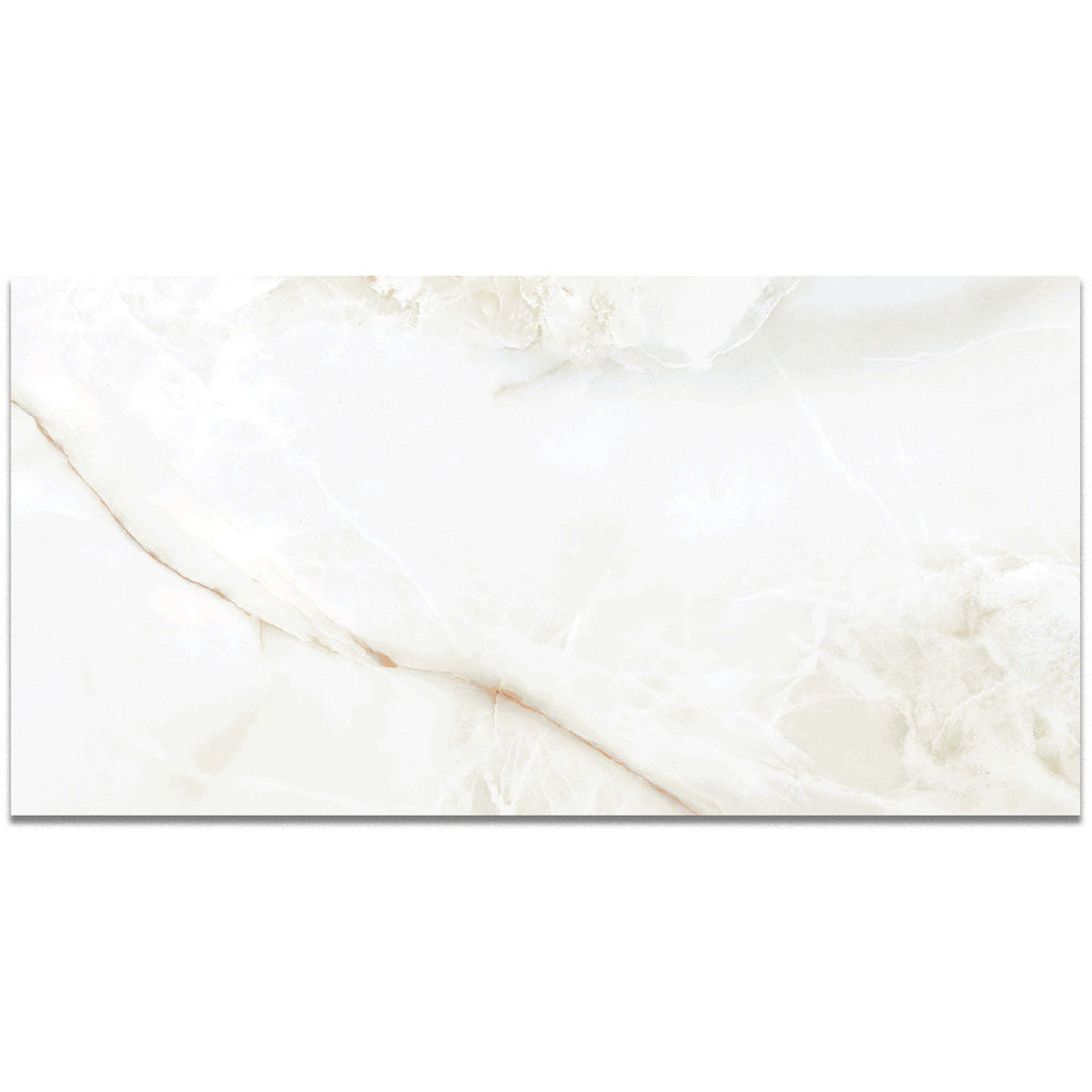 XL Honey Gold Natural Marble Effect 120x60cm Polished Porcelain Wall ...
