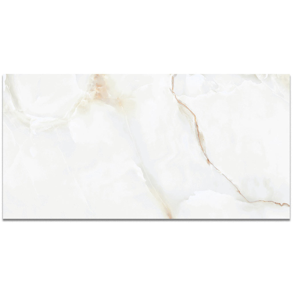 XL Honey Gold Natural Marble Effect 120x60cm Polished Porcelain Wall ...