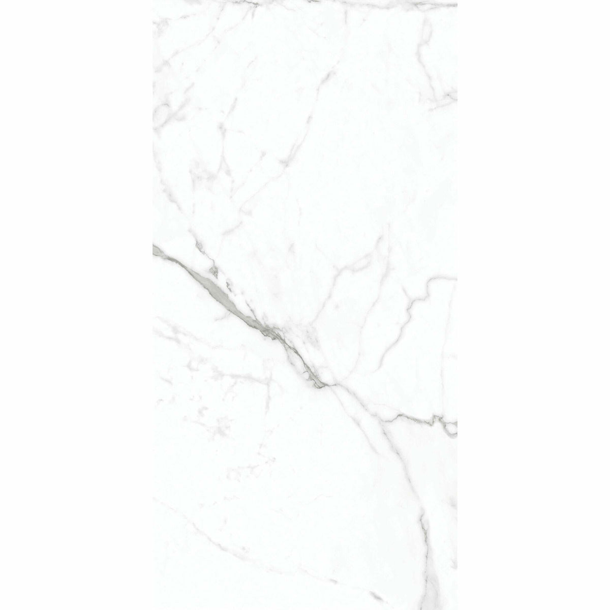 XL White Marble Effect 600x1200mm Polished Porcelain Wall and Floor ...