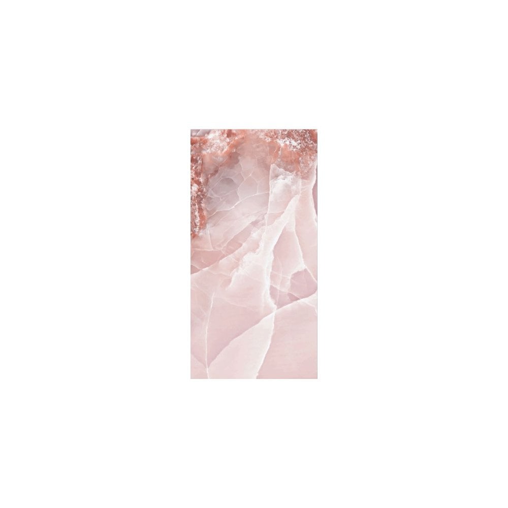 Elysian Onyx XL Himalayan Pink 600x1200mm Polished Porcelain Marble Ef ...